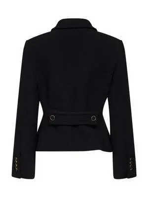 Chloé Black Wool Blend Bouclette Jacket
