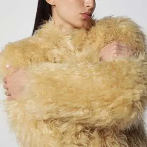 Isabel Marant Étoile Pale Long-haired Faux Fur Coat - Yellow