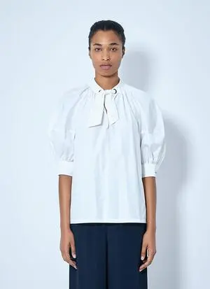 Max Mara Tie-neck Blouse - White