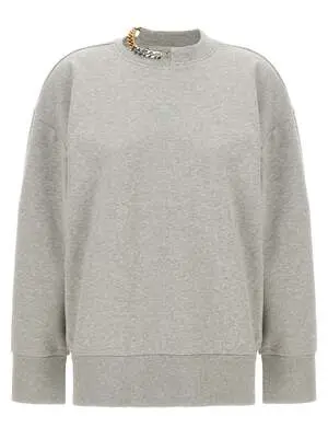Stella McCartney Chain Cotton Sweatshirt - Gray