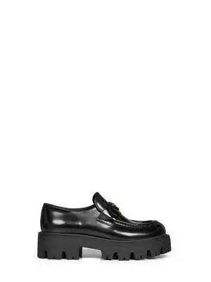 Prada Brushed Leather Loafers - Multicolor