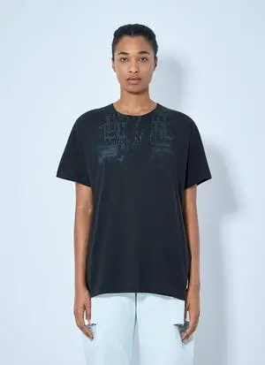 MAISON MARGIELA Numbers Regular T-shirt - Black