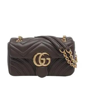 Gucci Matelasse' Gg Marmont Shoulder Bag - Brown