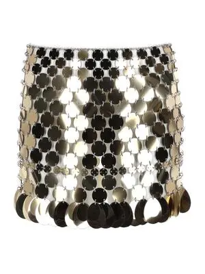 Rabanne Sequin Miniskirt - Gold
