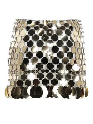 Rabanne Sequin Miniskirt - Gold