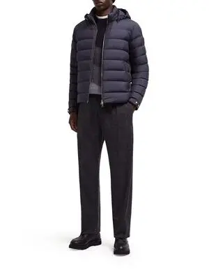 Moncler Arneb Short Hooded Down Jacket - Blue