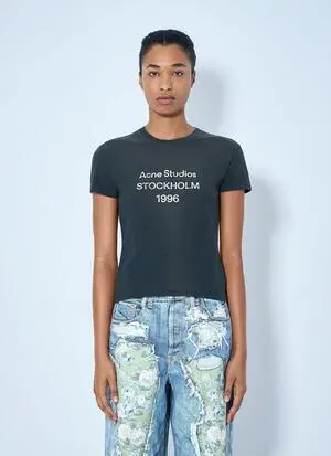 Acne Studios Fitted Logo T-shirt - Gray