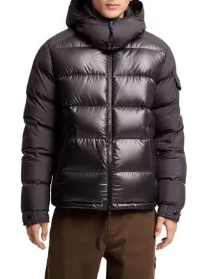 Moncler Maya Short Hooded Down Jacket - Black
