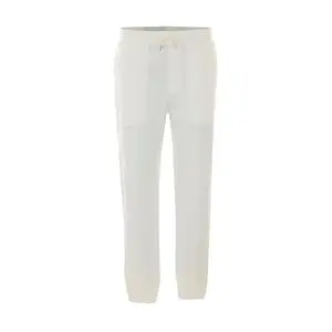 Brunello Cucinelli Techno Cotton Track Pants - White