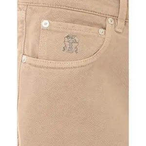 Brunello Cucinelli Iconic Fit Denim Trousers - Cream