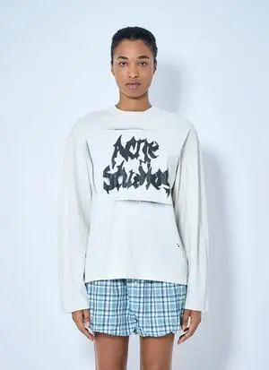 Acne Studios Gothic Logo T-shirt - White