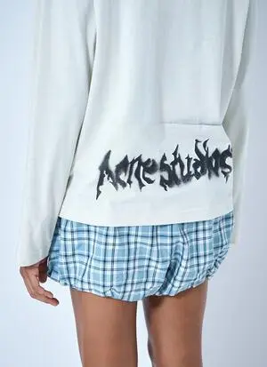 Acne Studios Gothic Logo T-shirt - White