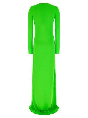 TOM FORD Long Sleeve Slash Front Evening' Dress