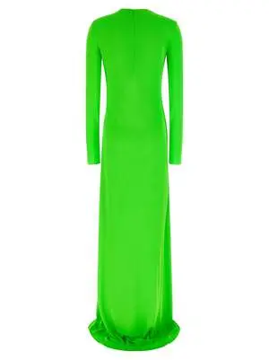 TOM FORD Long Sleeve Evening Gown - Green