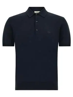 Etro Pegaso' Polo Shirt - Blue