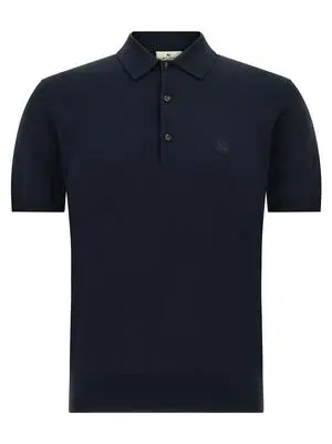 Etro Pegaso' Polo Shirt - Blue