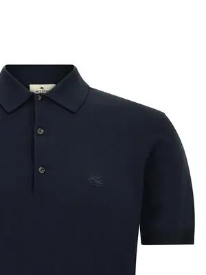 Etro Pegaso' Polo Shirt - Blue