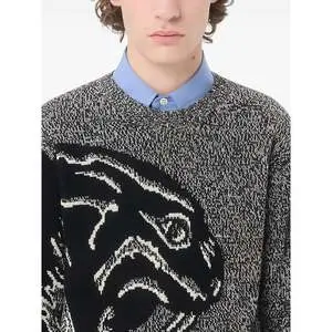 Valentino Garavani Panther Jacquard Sweater - Gray