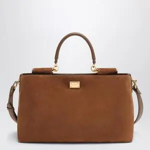 Dolce & Gabbana Vittoria Suede Bag - Brown