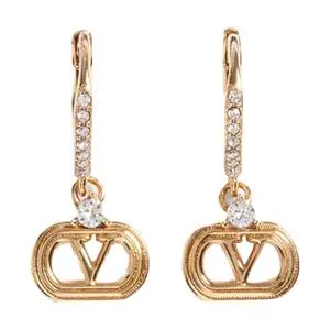 Valentino Garavani Ovalette Vlogo Signature Earrings - Gold