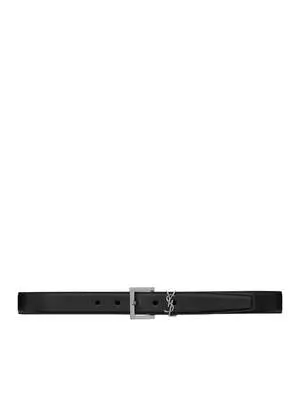Saint Laurent Belt With Square Buckle With Cassandre Logo