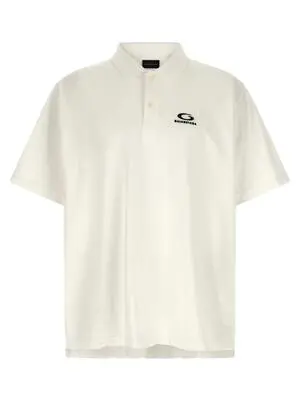 Balenciaga Laurel Classic' Polo Shirt - White
