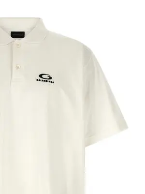 Balenciaga Laurel Classic' Polo Shirt - White