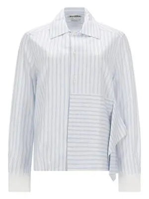JW Anderson Asymmetrical Shirt With Draping - Multicolor