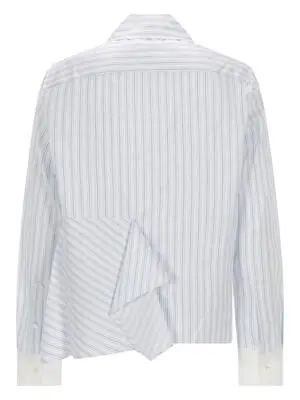 JW Anderson Asymmetrical Shirt With Draping - Multicolor