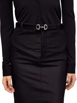 Gucci Slim Belt With Horsebit Buckle