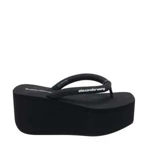 Alexander Wang Jenna Thong Platform Sandals - Black