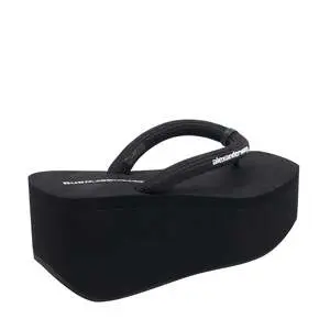 Alexander Wang Jenna Thong Platform Sandals - Black