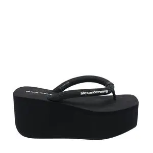 Alexander Wang Jenna Thong Platform Sandals - Black
