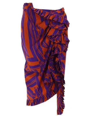 Dries Van Noten Sina Printed Midi Skirt - Multicolor