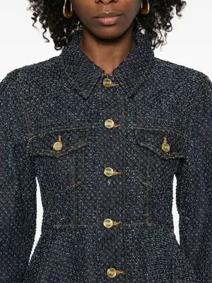 GANNI Denim Cotton Jacket - Multicolor
