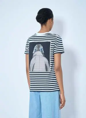 Max Mara Striped Graphic T-shirt