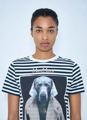 Max Mara Striped Graphic T-shirt