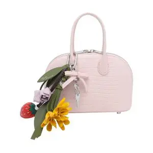 SELF-PORTRAIT Embossed Leather Mini Bag - Pink