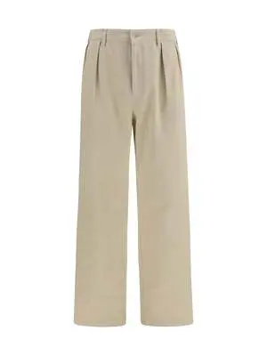 Prada Prada Men Straight-Leg Cotton Pants Multicolor