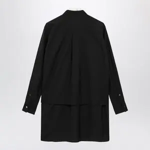 Sacai Wool-blend Mini Shirt Dress
