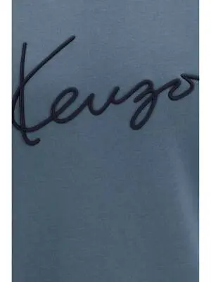 Kenzo Signature Embroidered Cotton Sweatshirt