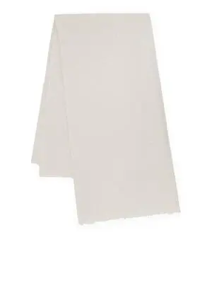 Brunello Cucinelli Cashmere And Silk Scarf With Sequins - White