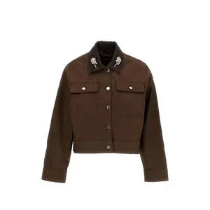 Simone Rocha Jackets Cropped Jackets - Brown