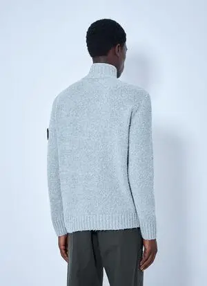 Stone Island Half-zip Wool Sweater - Blue