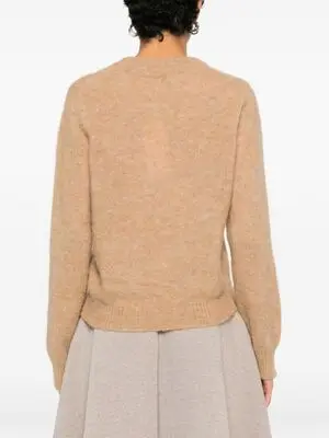 GANNI Wool Crewneck Sweater