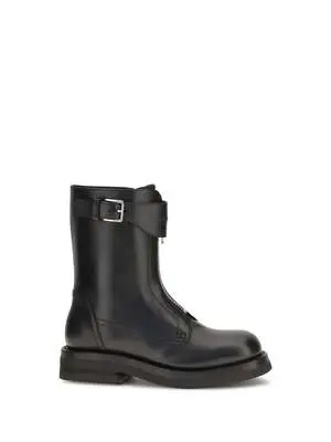Alexander McQueen Leather Boots - Black