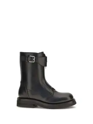 Alexander McQueen Leather Boots - Black
