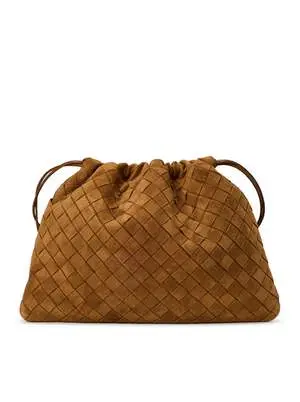 Bottega Veneta Medium Suede Clutch - Multicolor