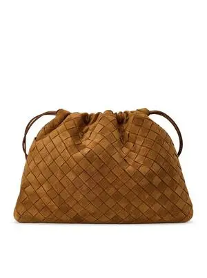 Bottega Veneta Intrecciato Suede Pouch - Multicolor