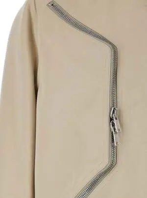 Rick Owens Heizer Flight Bomber Jacket - Cream